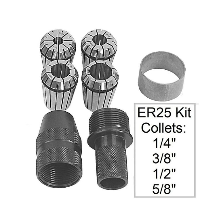 ER25 Collet Kit – No Handle – With Collets – Robust Tools
