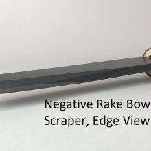 Large Negative Rake Scraper – Unhandled | Robust Tools