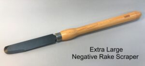 Extra Large Negative Rake Scraper (1 3/8″) – Handled – Robust Tools